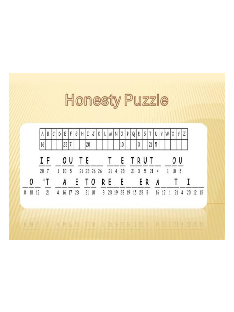 Honesty Activities | PDF