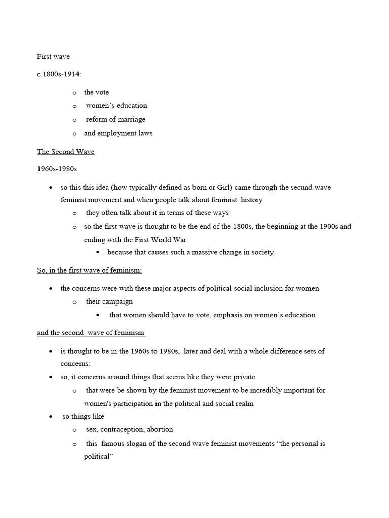 3 waves gender | Download Free PDF | Gender | Gender Studies