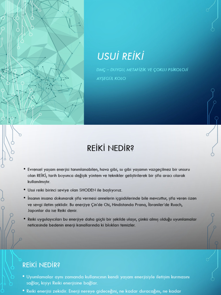 Usui Reiki 1 Sunum | PDF