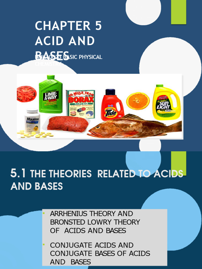 Topic 5 Acid Base | PDF | Ph | Acid