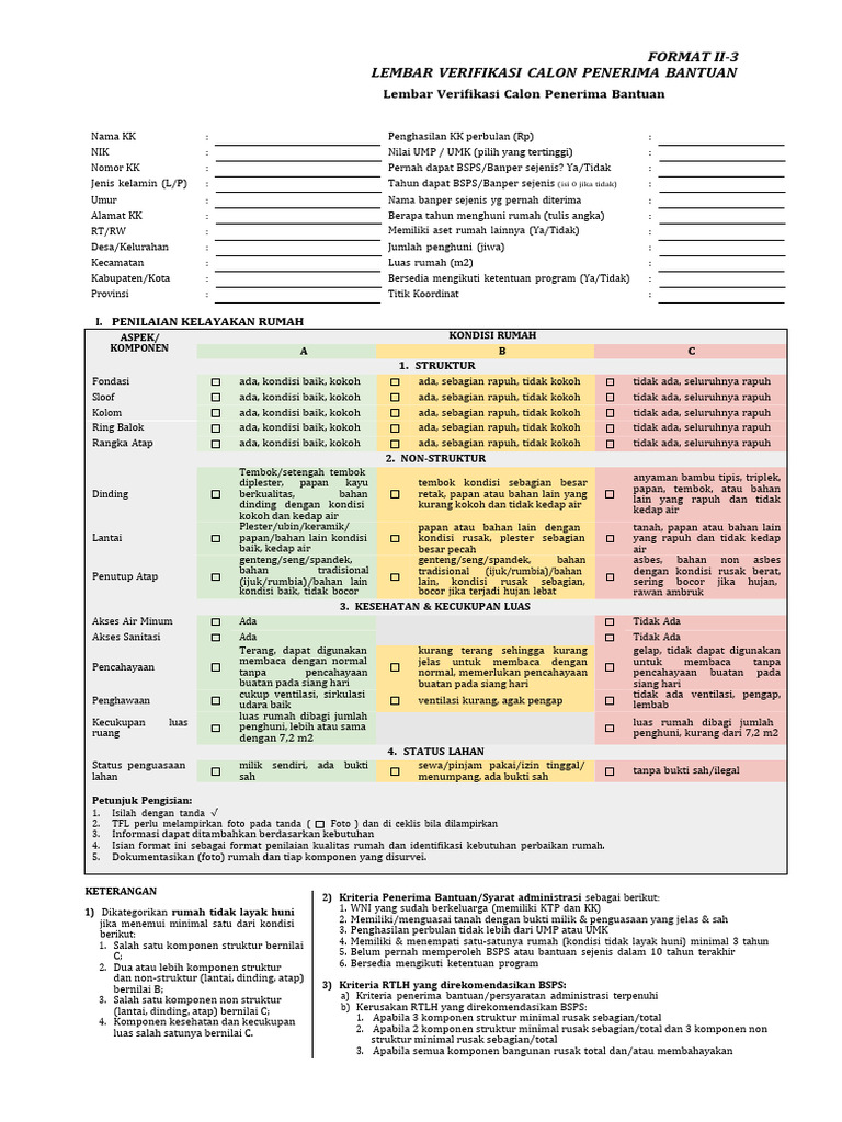 Form Ii-3 Lembar Verifikasi CPB | PDF