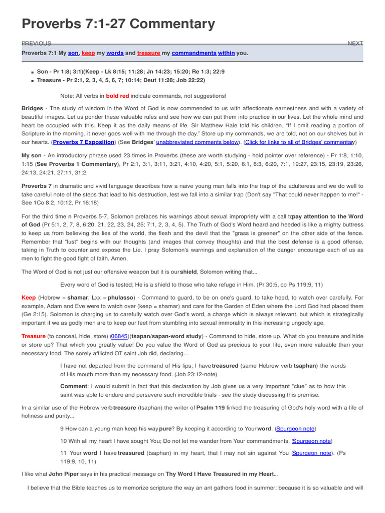 Wisdom for Young Men | PDF | Book Of Deuteronomy | Book Of Proverbs