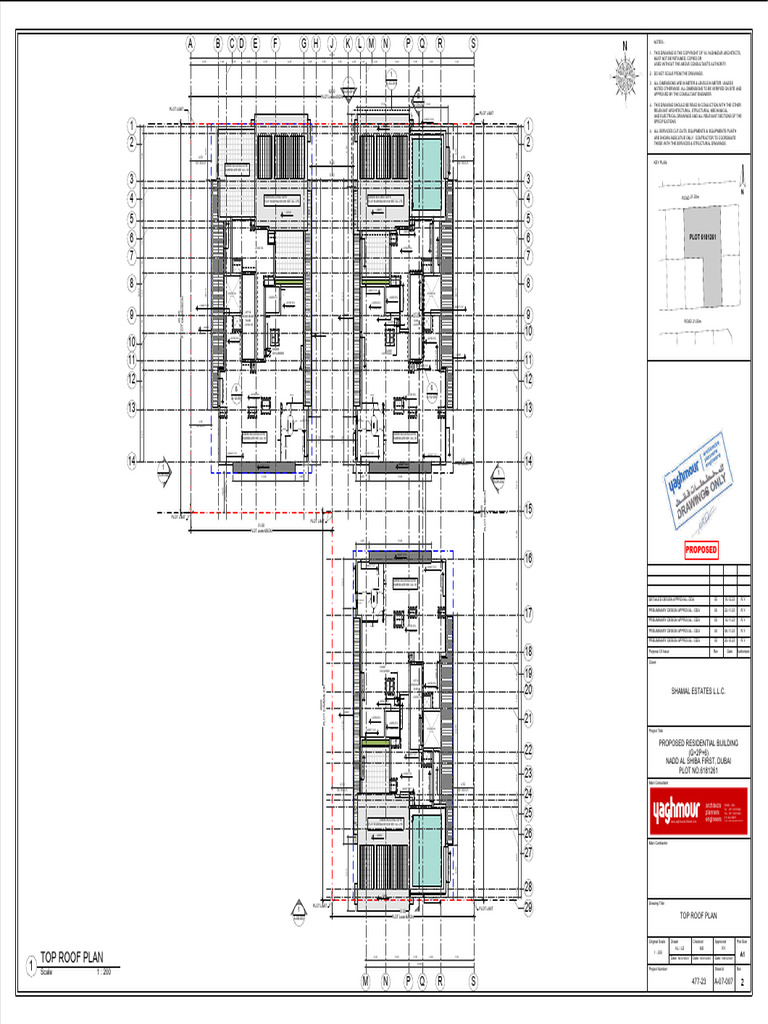 A-07-007 - Top Roof Plan | PDF