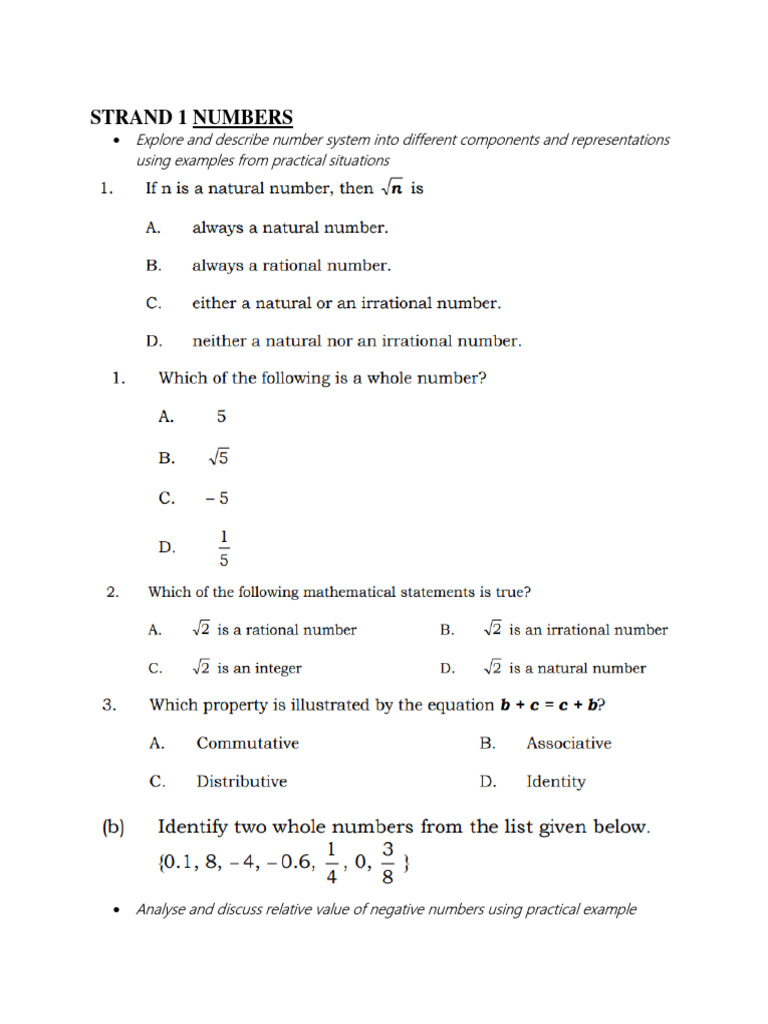 Revision Worksheet For Annual 2023 | PDF | Numbers | Equations