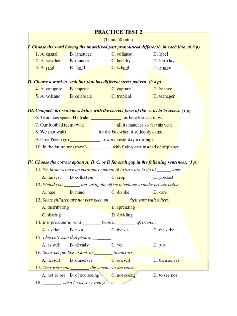 PRACTICE TEST 2 | PDF | Isaac Newton | Gravity
