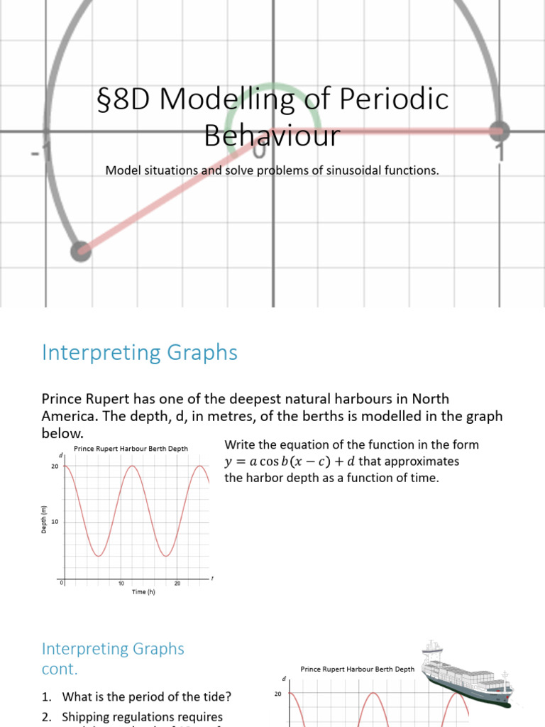 8D Modelling Periodic Behaviour | Download Free PDF | Trigonometric Functions | Mathematical Objects