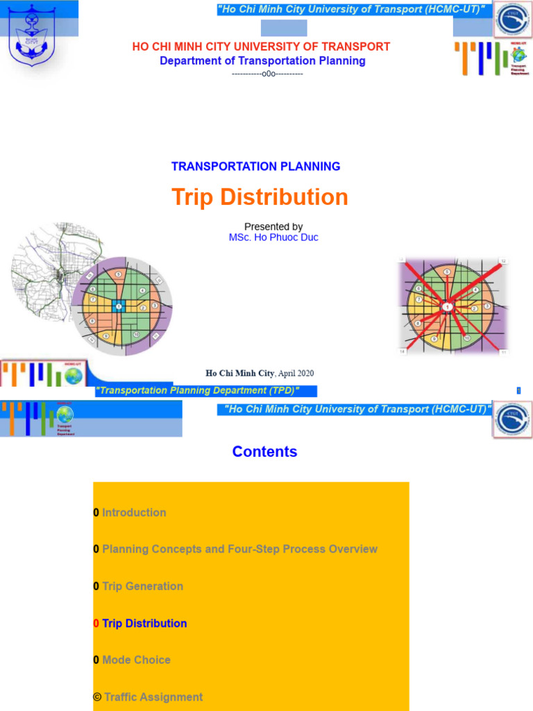 TDF - 5 Trip Distribution_Duc 2021 | PDF