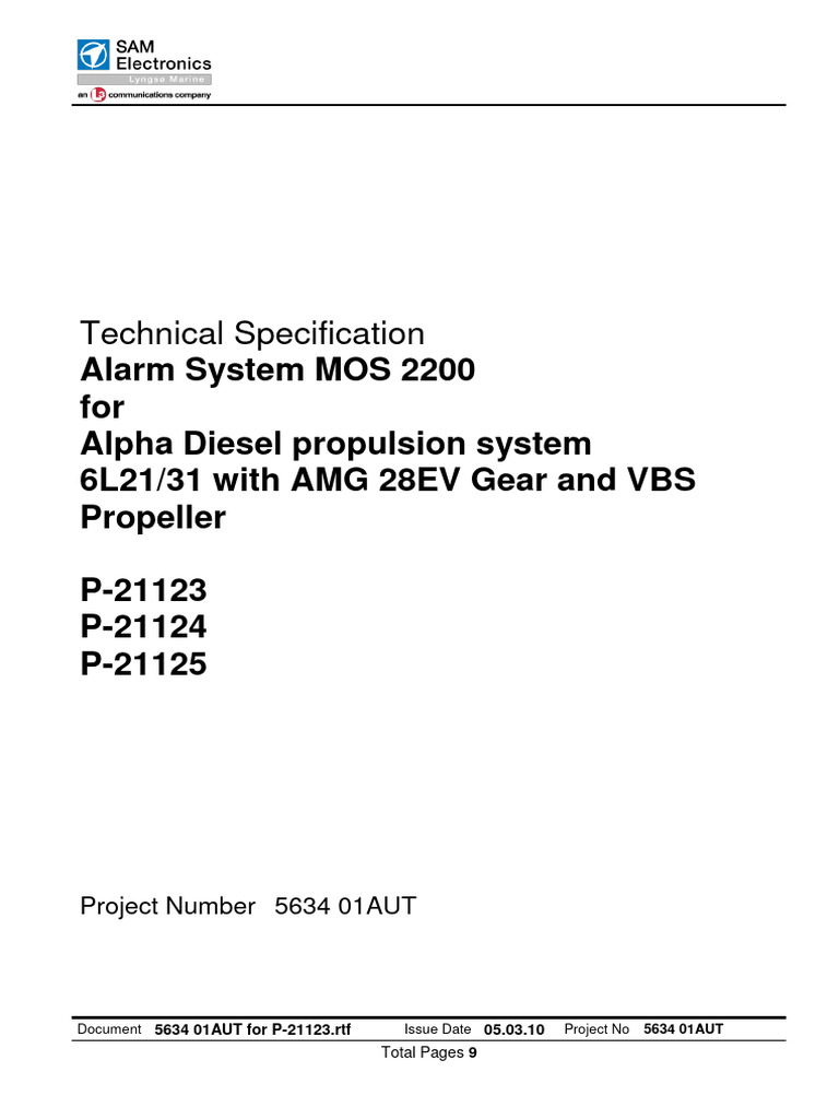 Especificaciones Sistema de Alarma MOS 2200 | PDF | Input/Output ...