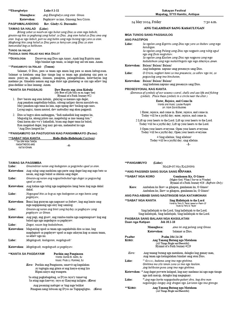 Sakayan Festival | PDF