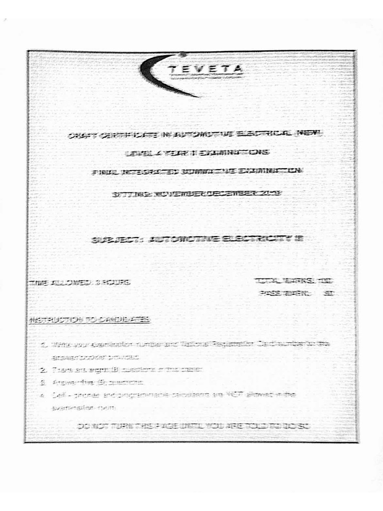 Automotive Mechanics Craft II Electricity | PDF