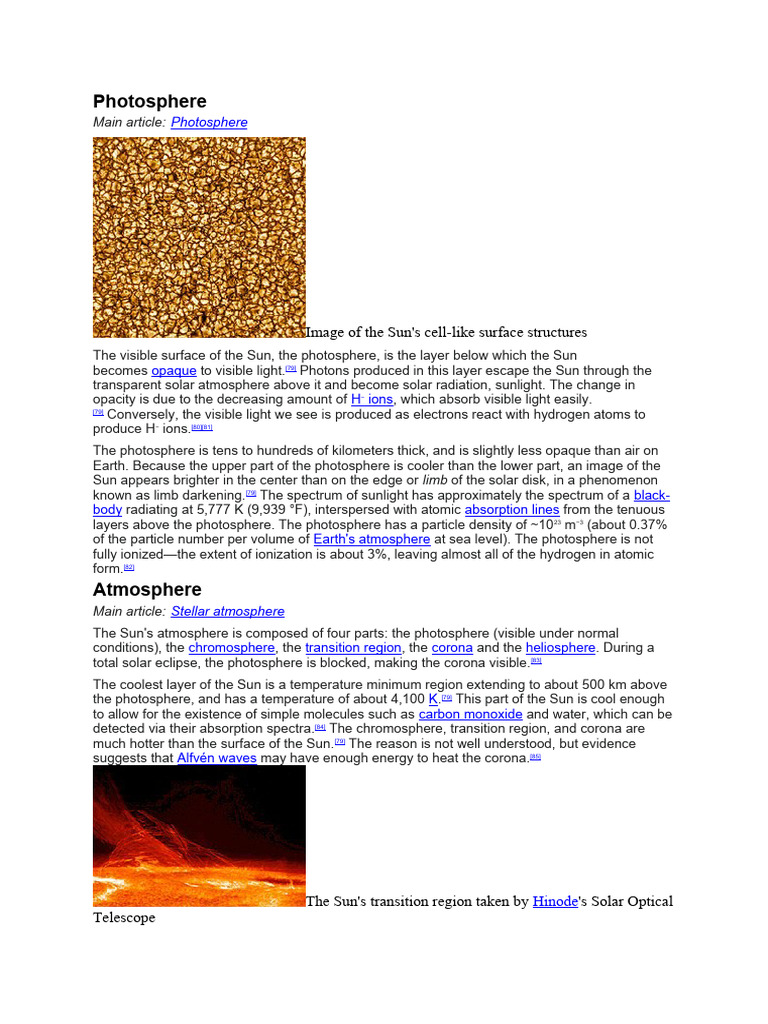 Photosphere 4 | Download Free PDF | Sun | Solar Wind