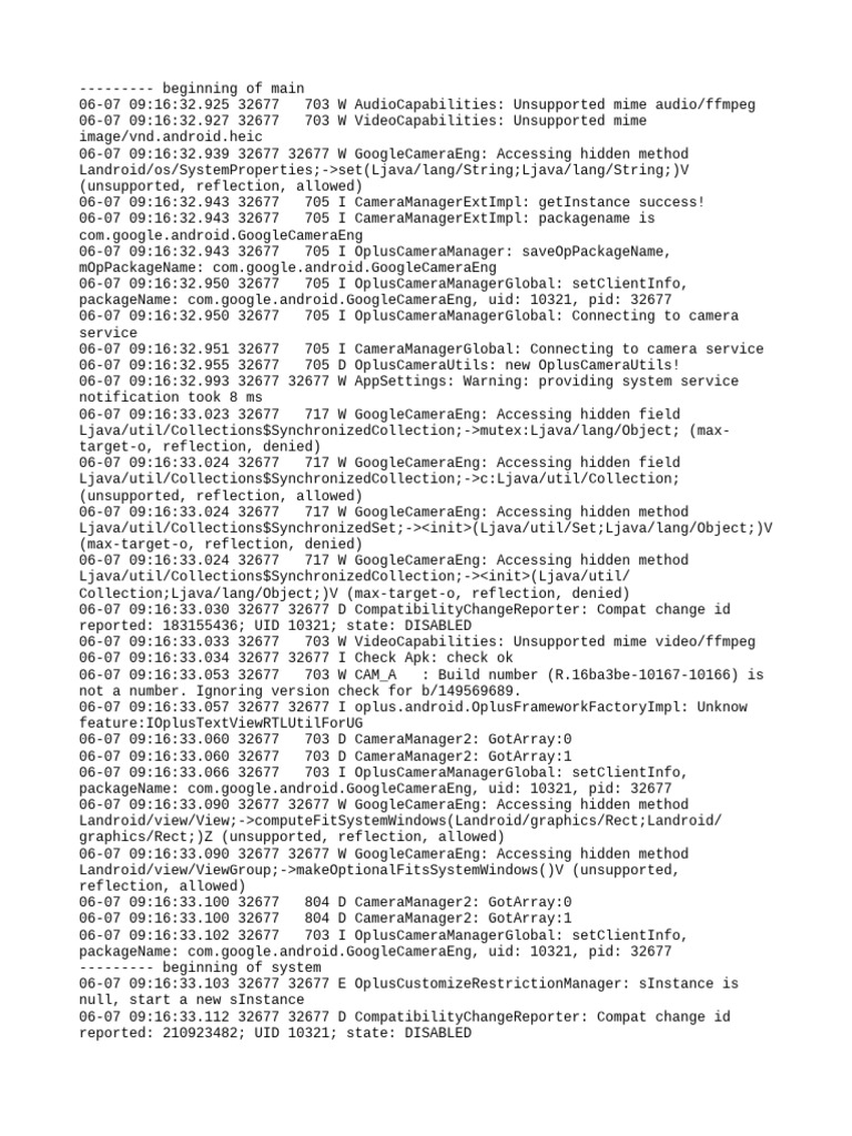 Camera Service Log Analysis | PDF | Pointer (Computer Programming ...