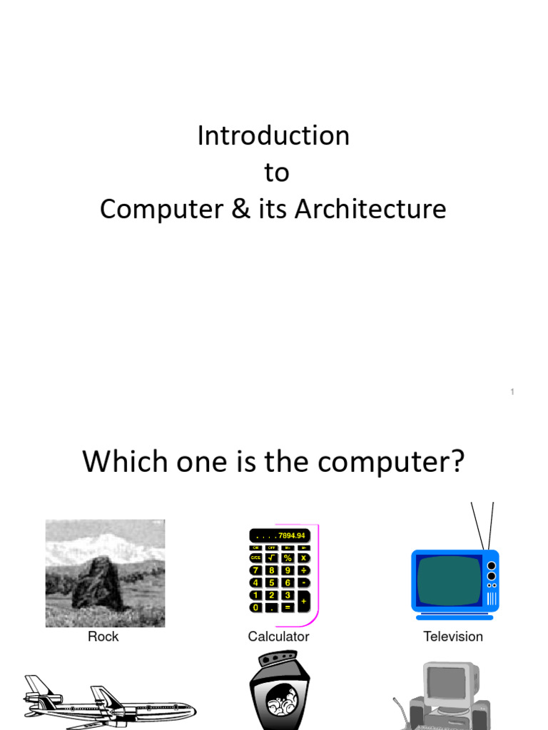 To Computer & Its Architecture | PDF | Integrated Circuit | Central Processing Unit