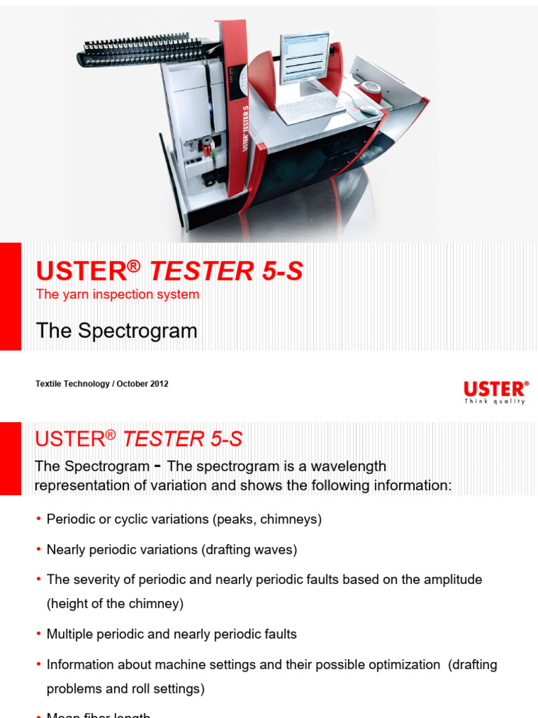 Spectogram For Uster | PDF | Textiles