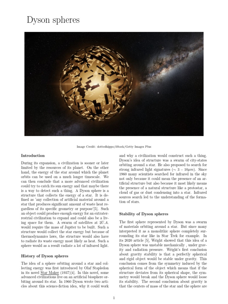 Astrobite Dyson Sphere | PDF | Stars | Orbit