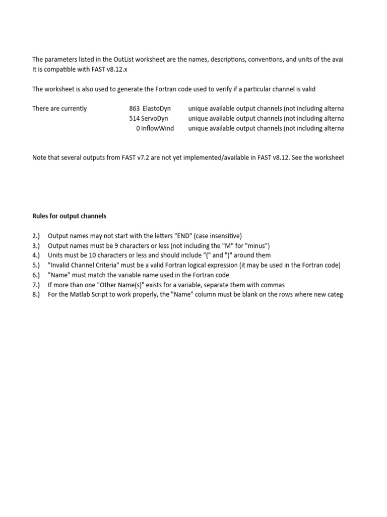 Out List Parameters | Download Free PDF | Parameter (Computer Programming) | Physical Quantities