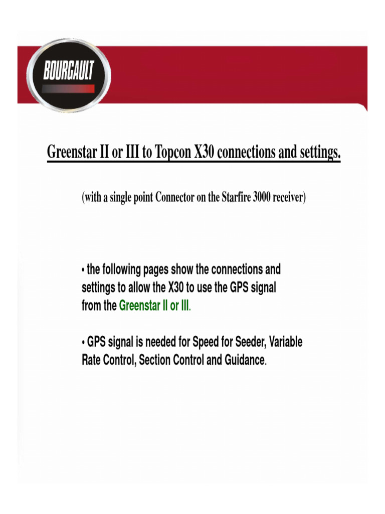 Starfire 3000 Set-Up For X30 | PDF