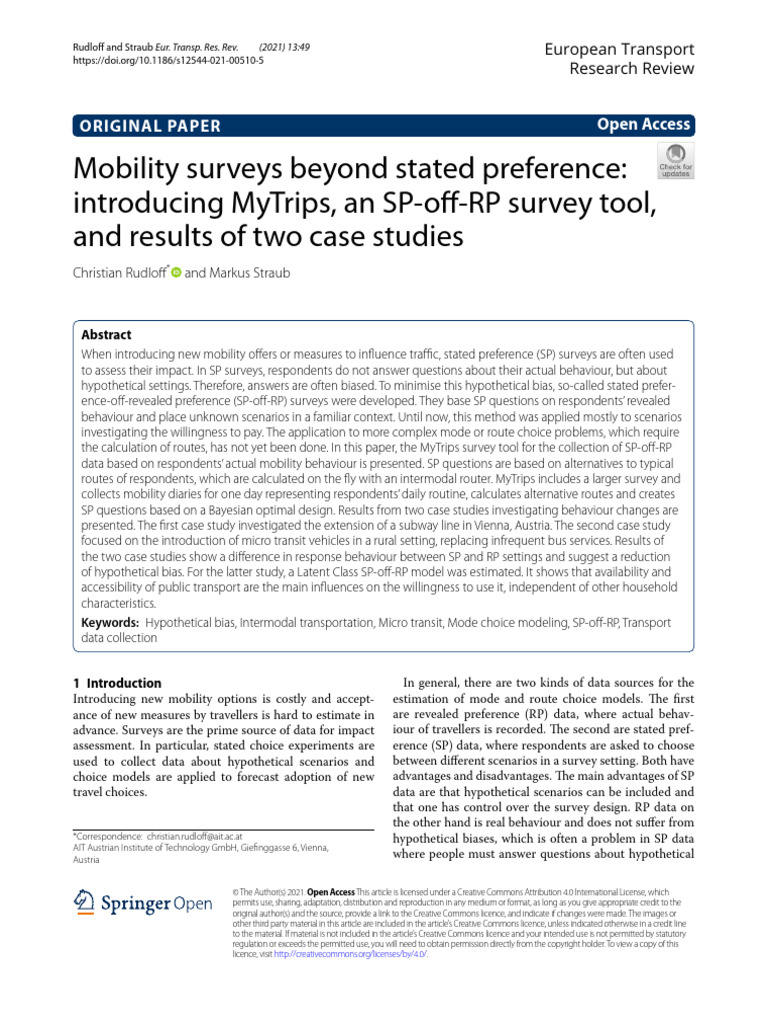 An SP Off RP Survey Tool Rudloff and Straub | PDF | Business