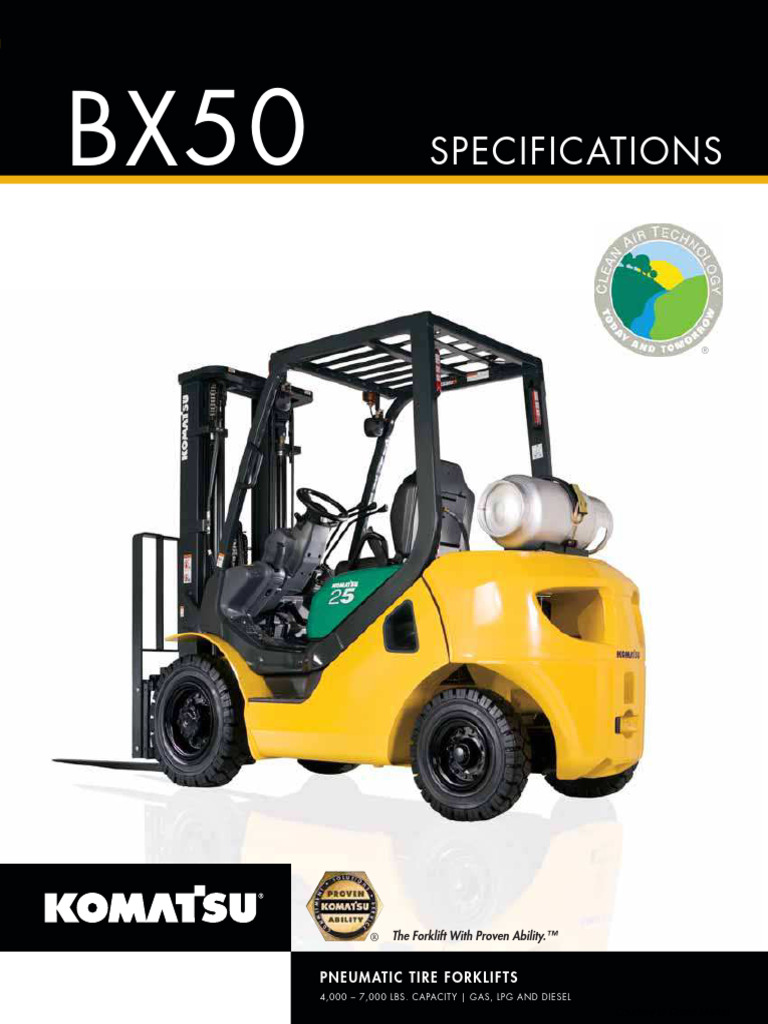 Komatsu Lift Trucks Spec 85fd83 | PDF | Horsepower | Axle