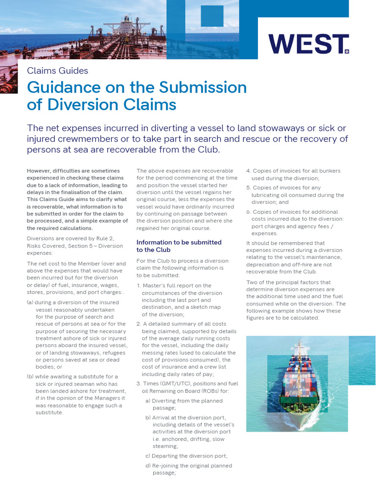 Off-Hire - Deviation - Diversion | PDF | Expense