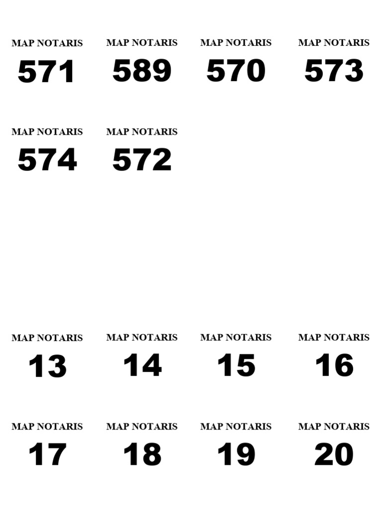 Label Map Notaris OK | PDF