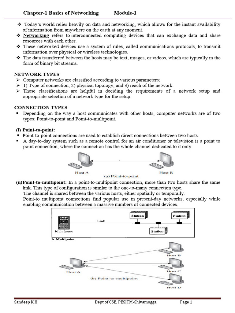 BETCK105H-IOT Module-1 | PDF | Internet Protocol Suite | Osi Model