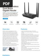 ONT DUAL BAND WIFI 6 ZXHN F6600P Datasheet | PDF | Wi Fi | I Pv6