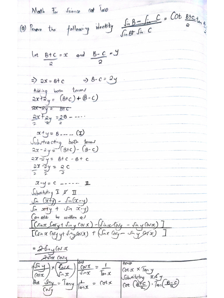 Math For Science | PDF