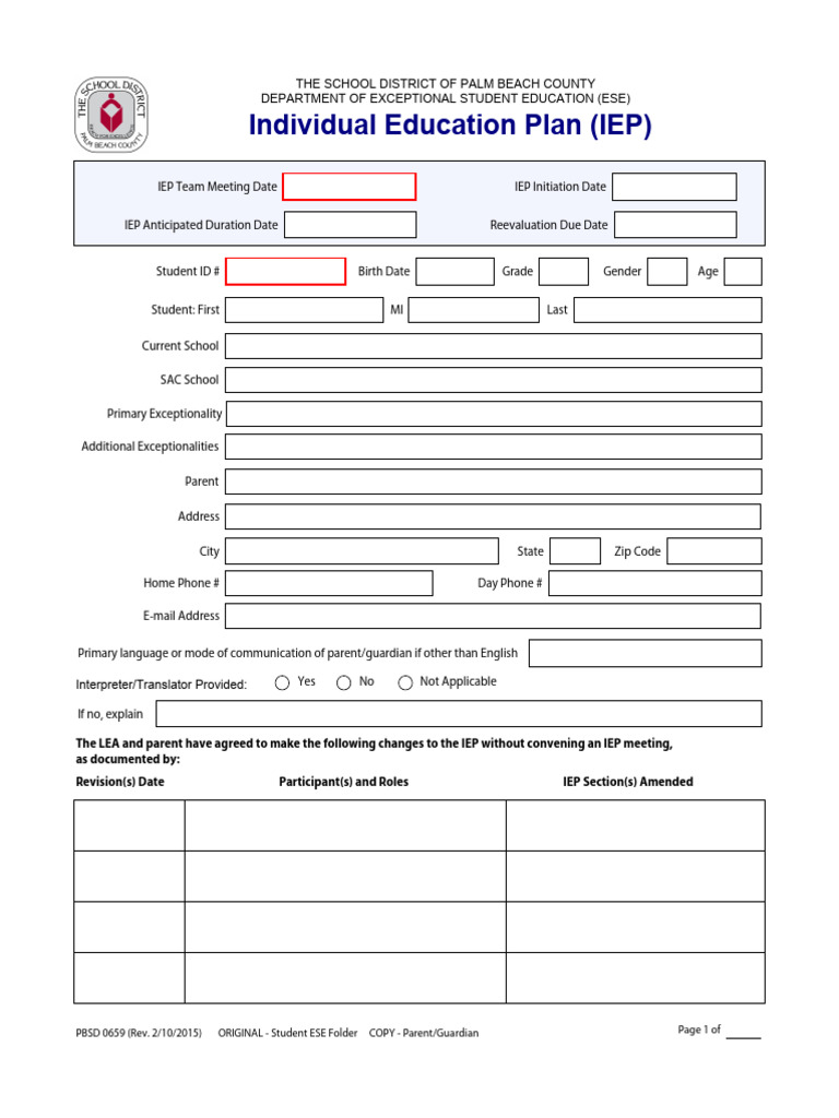 Sample-IEP | Download Free PDF | Individualized Education Program ...