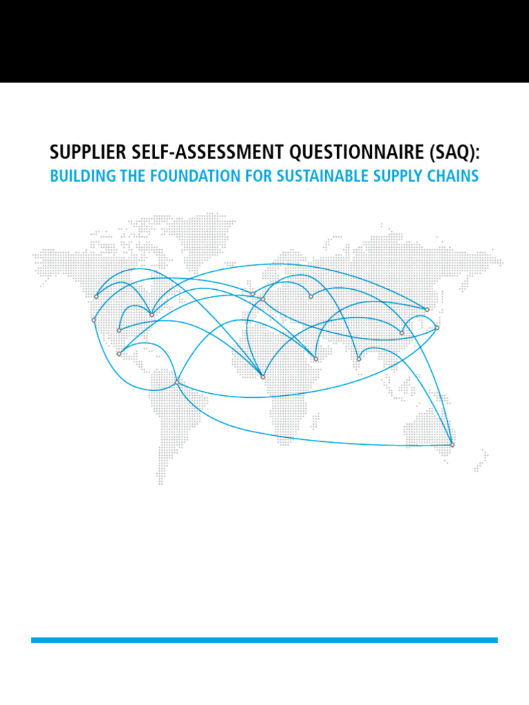 Supplier Self-Assessment Questionnaire | PDF | Waste | Employment