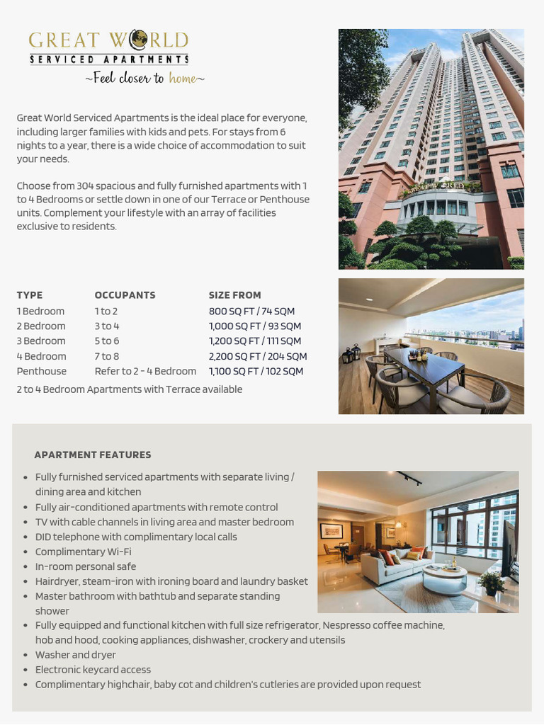 Fact Sheet_EN | PDF | Apartment | Home