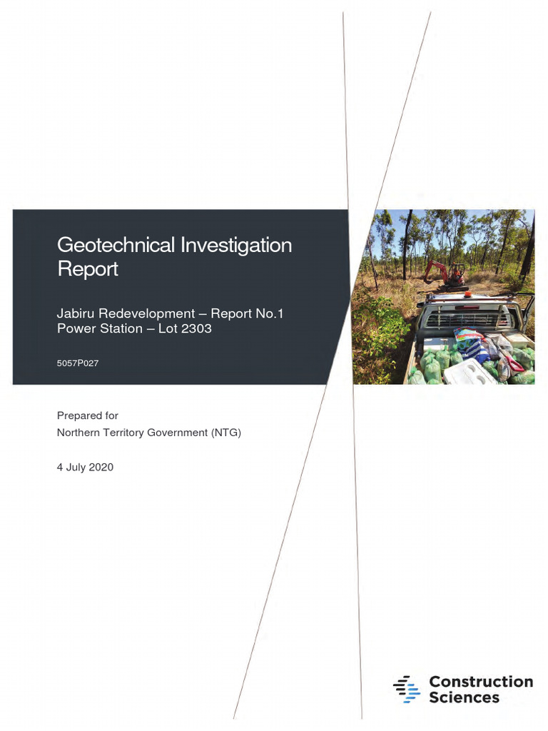 Geotechnical Investigation Report 04-06-2024 | PDF | Geotechnical Engineering | Groundwater