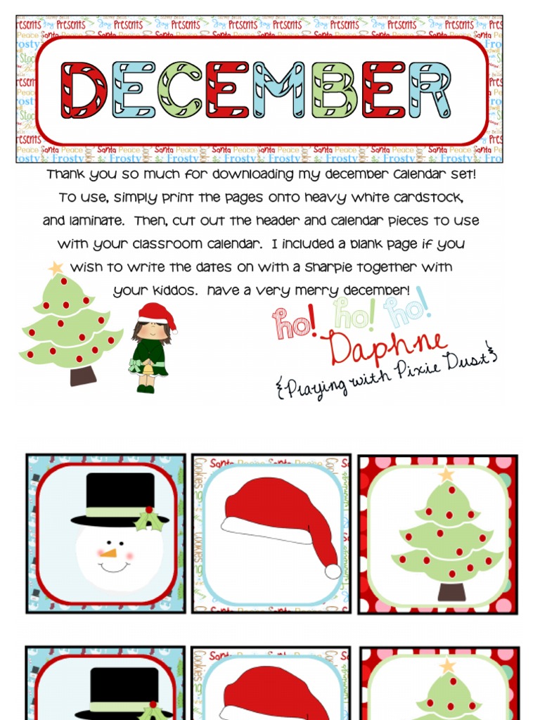 December Calendar | PDF