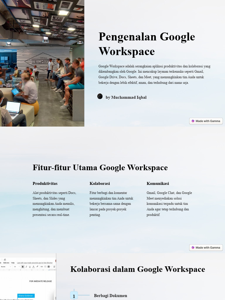 Pengenalan Google Workspace | PDF | Komputer