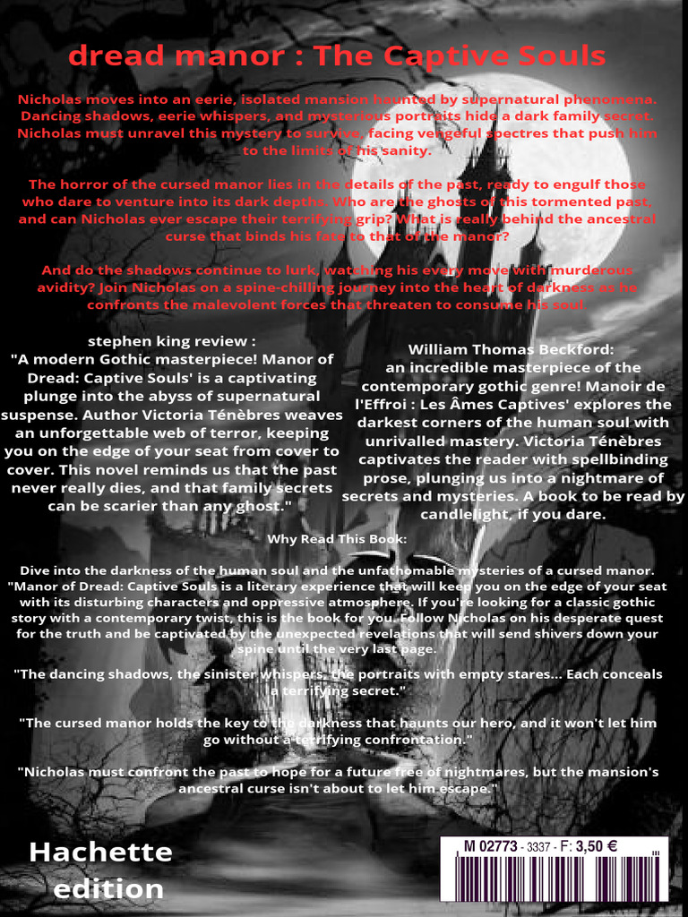 Cursed Secrets of the Dread Manor | PDF | Gothic Fiction | Ghosts