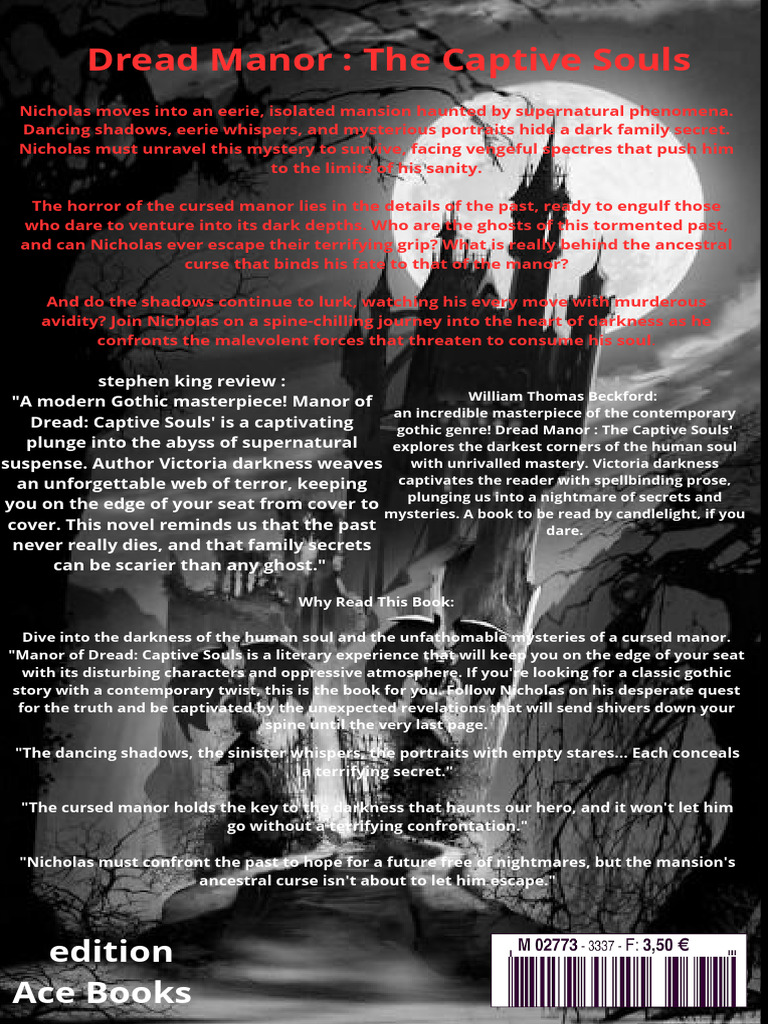 4 Ieme de Couverture | PDF | Gothic Fiction | Ghosts