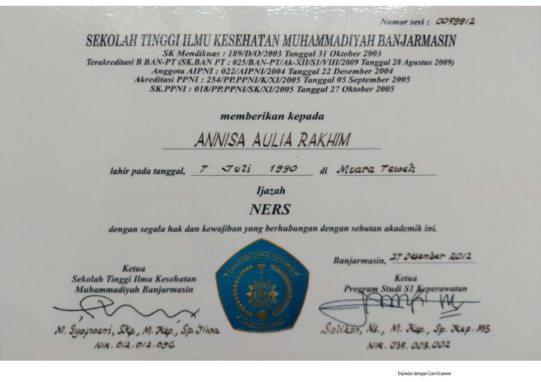 ANNISA AULIA RAKHIM, S. Kep., NS, M. Kes - 1 | PDF