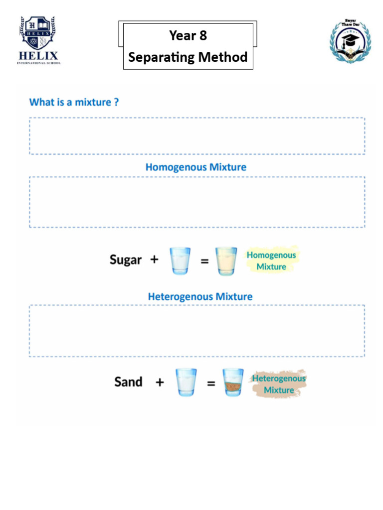 Year 8 separating method | PDF