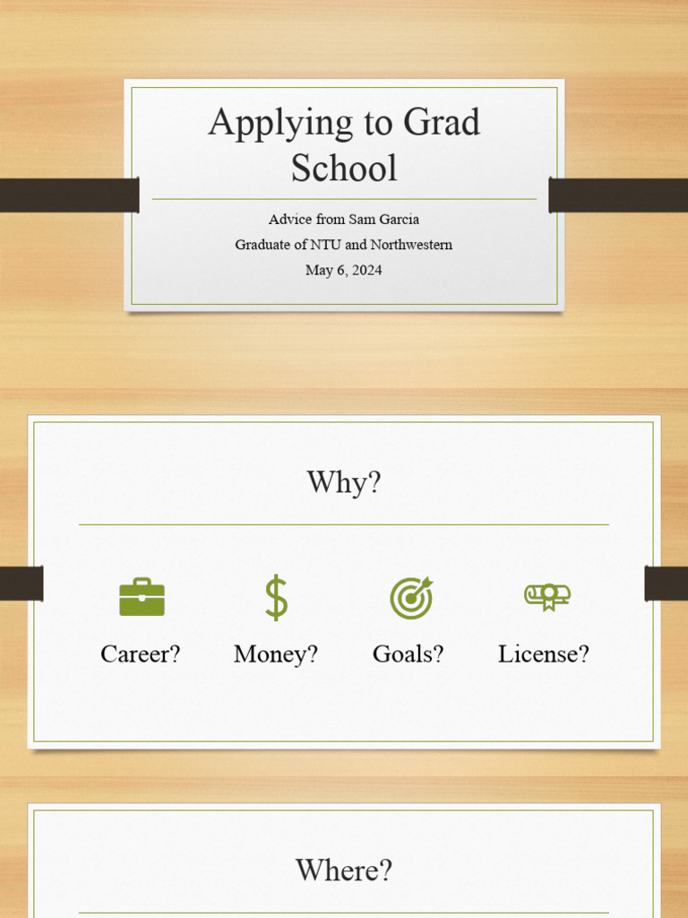 Applying To Grad School | PDF