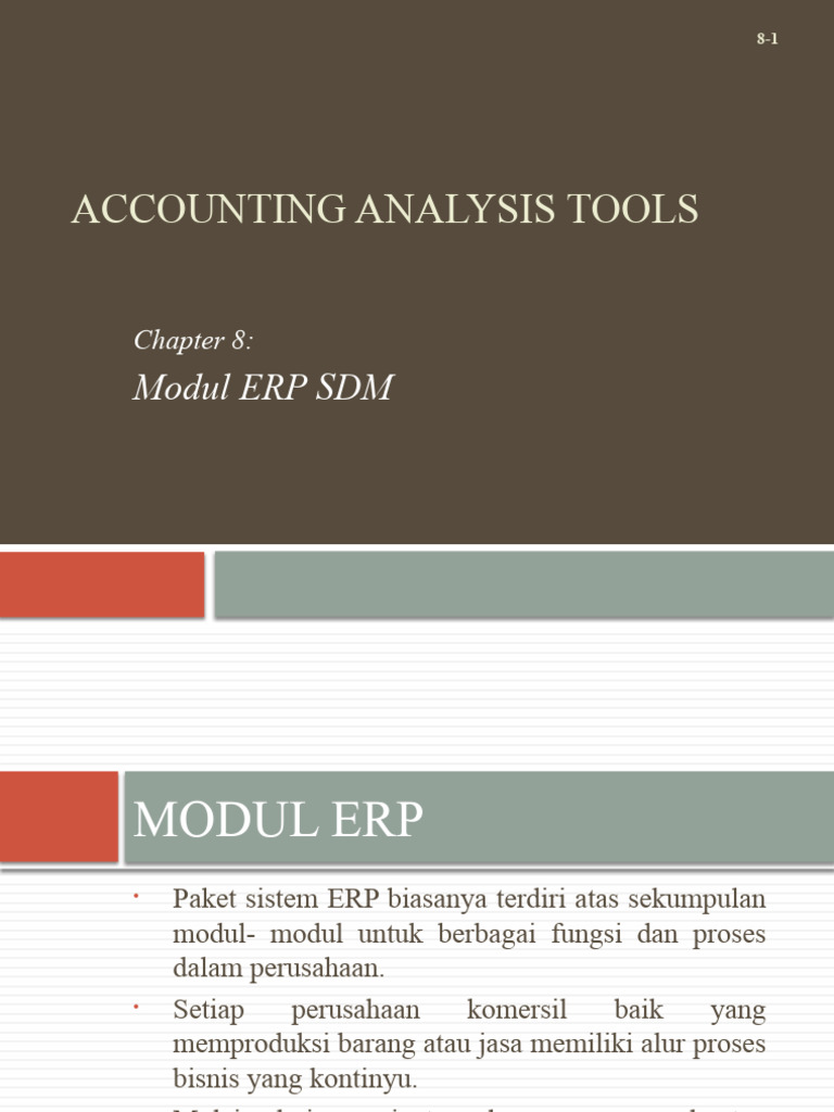CH 8 - Modul ERP SDM | PDF | Bisnis