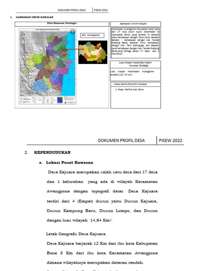 Profil Desa Awp | PDF