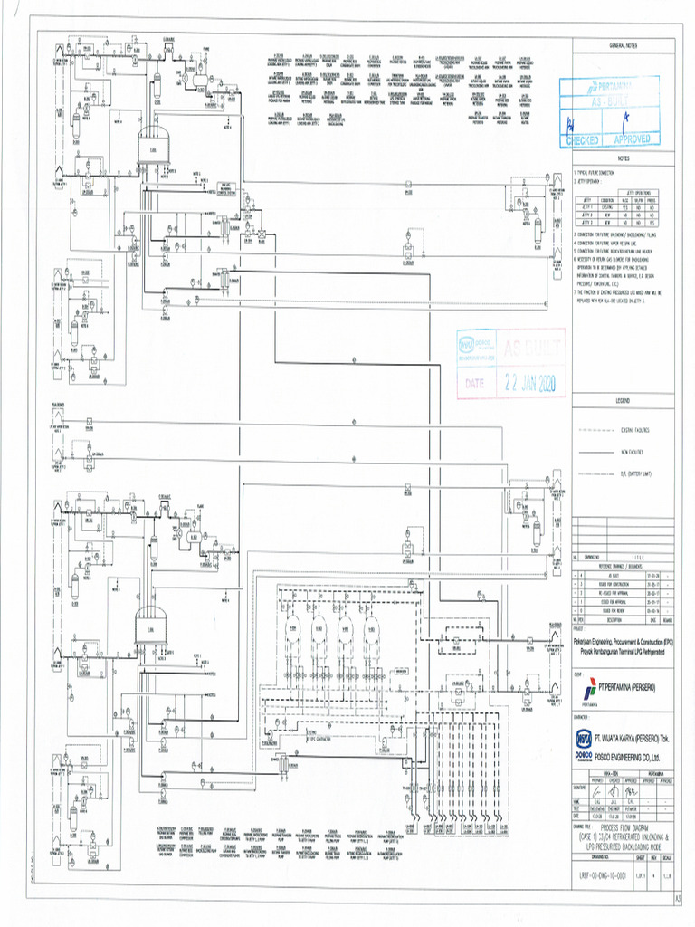 LREF-00-DWG-10-0001-A3 Rev. 4 Process Flow Diagram (PFD) - Case1 | PDF