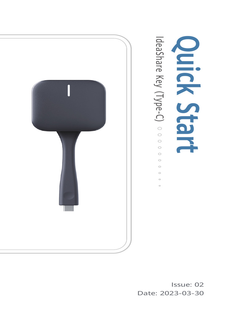 IdeaShare Key (Type-C) Quick Start | Download Free PDF | Computing ...