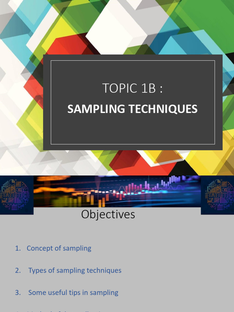 Topic 1B | Download Free PDF | Sampling (Statistics) | Survey Methodology