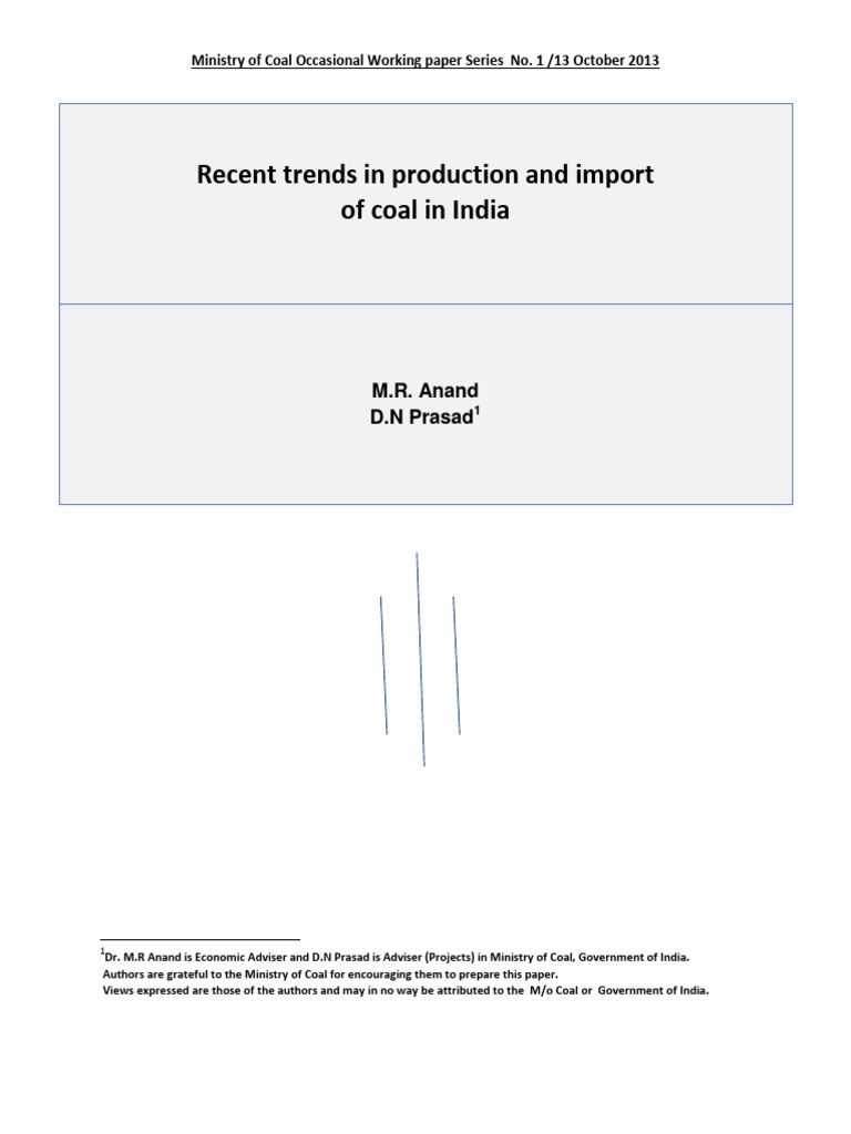 Working Paper Cil | PDF | Coal | Scrap