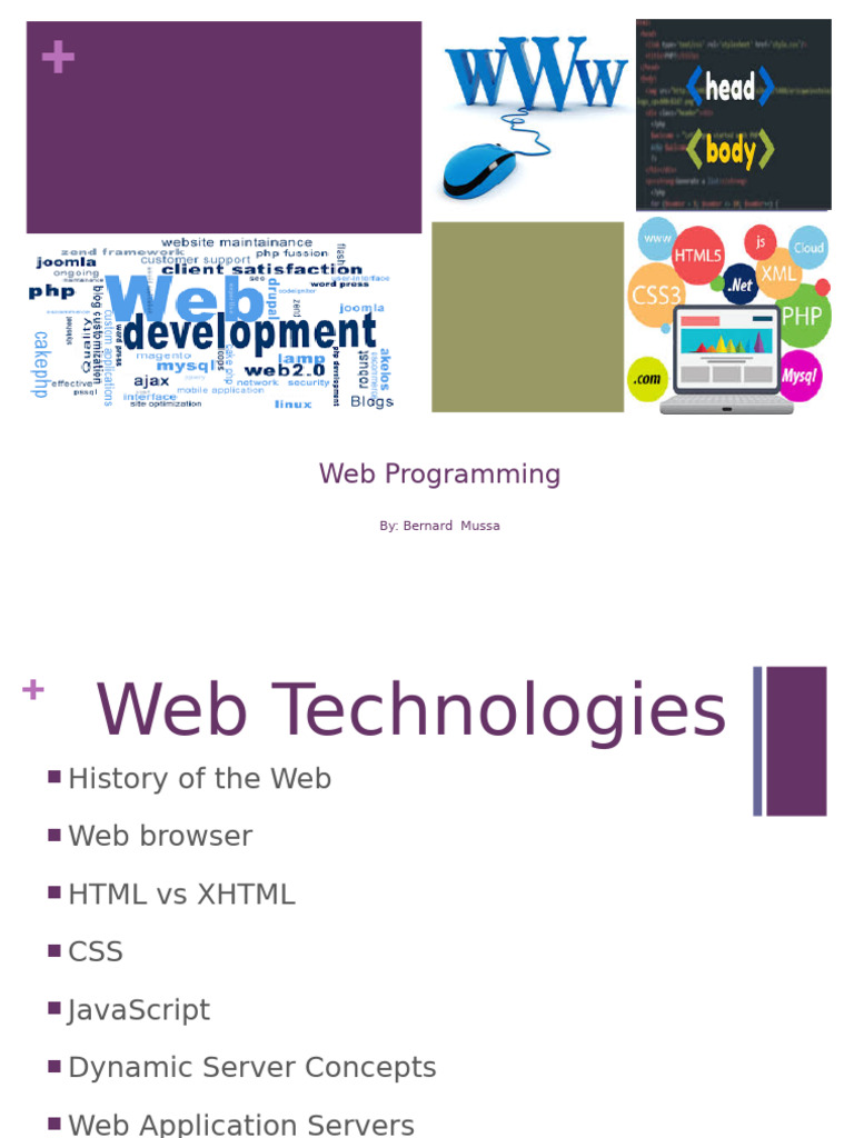 L01 - Web Technologies | Download Free PDF | World Wide Web | Internet ...