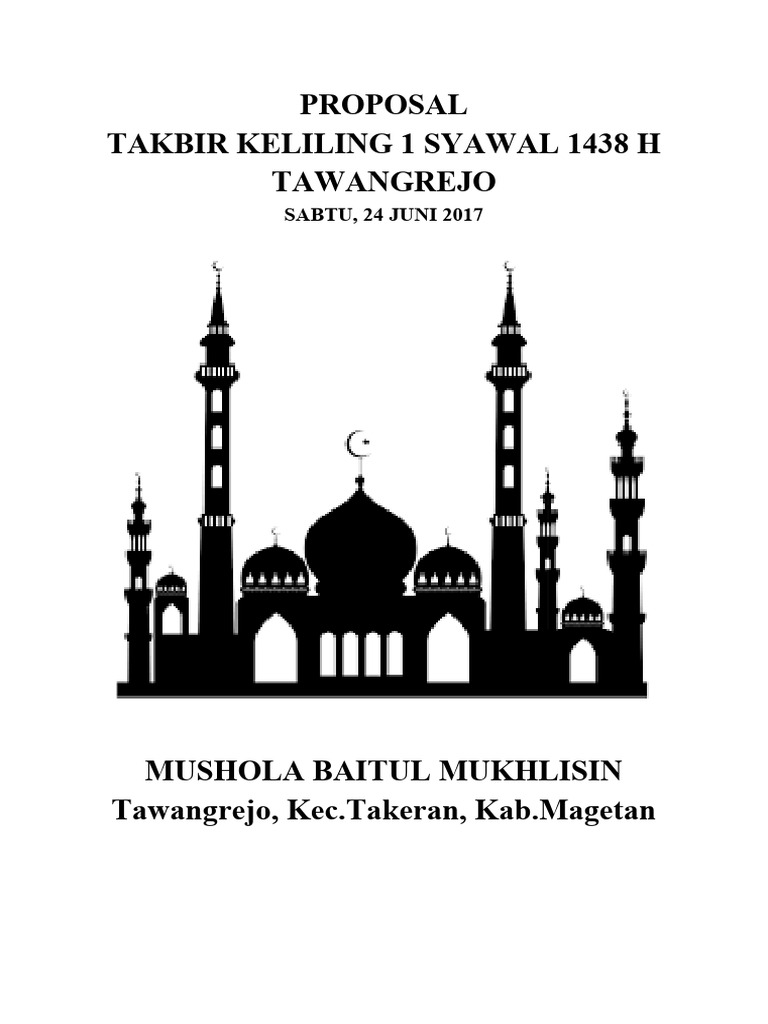 Proposal Takbir Keliling Tawangrejo | PDF