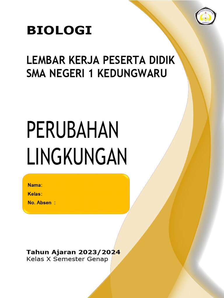 LKPD PERUBAHAN LINGKUNGAN KURMER SMARIDUTA (1) | PDF