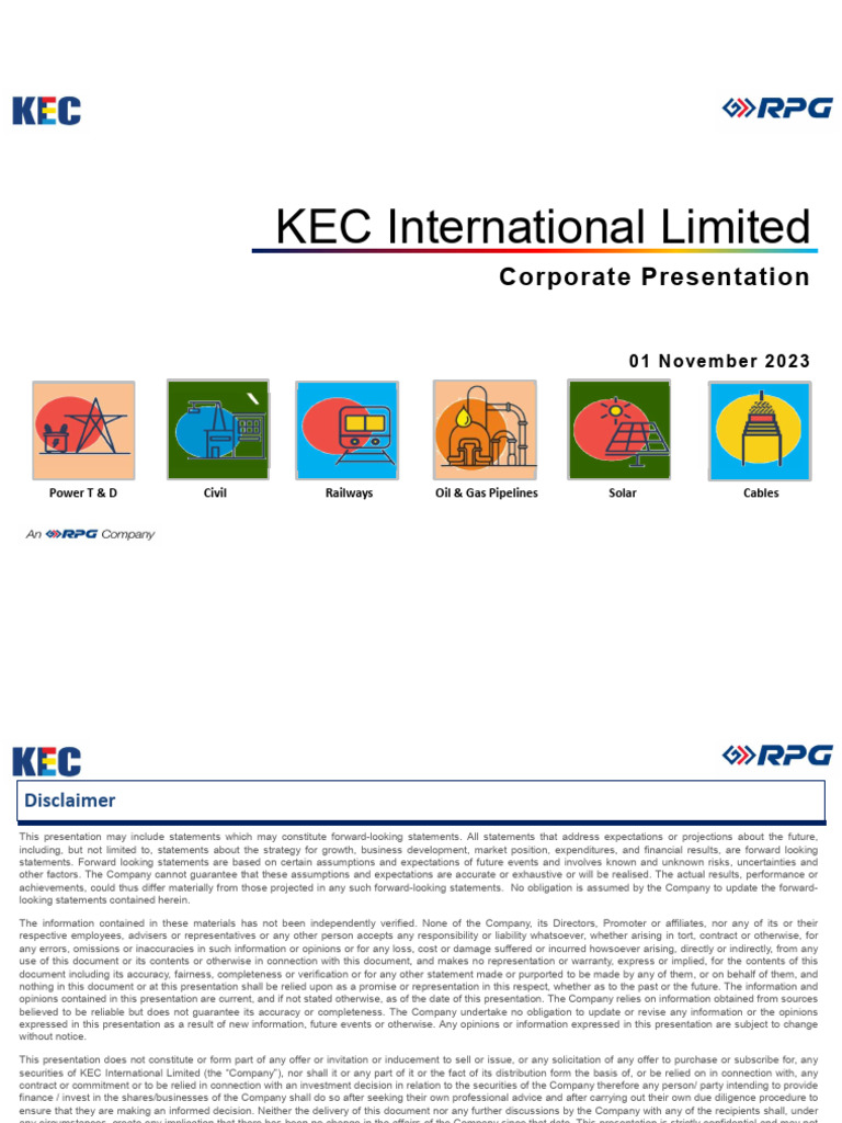 KEC International: Oil & Gas Overview | PDF | Business