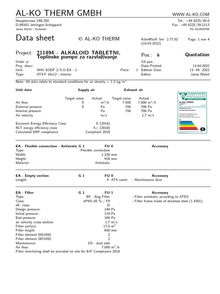 KS - 211494 - 6 - Data Sheet | PDF | Humidity | Electrical Engineering
